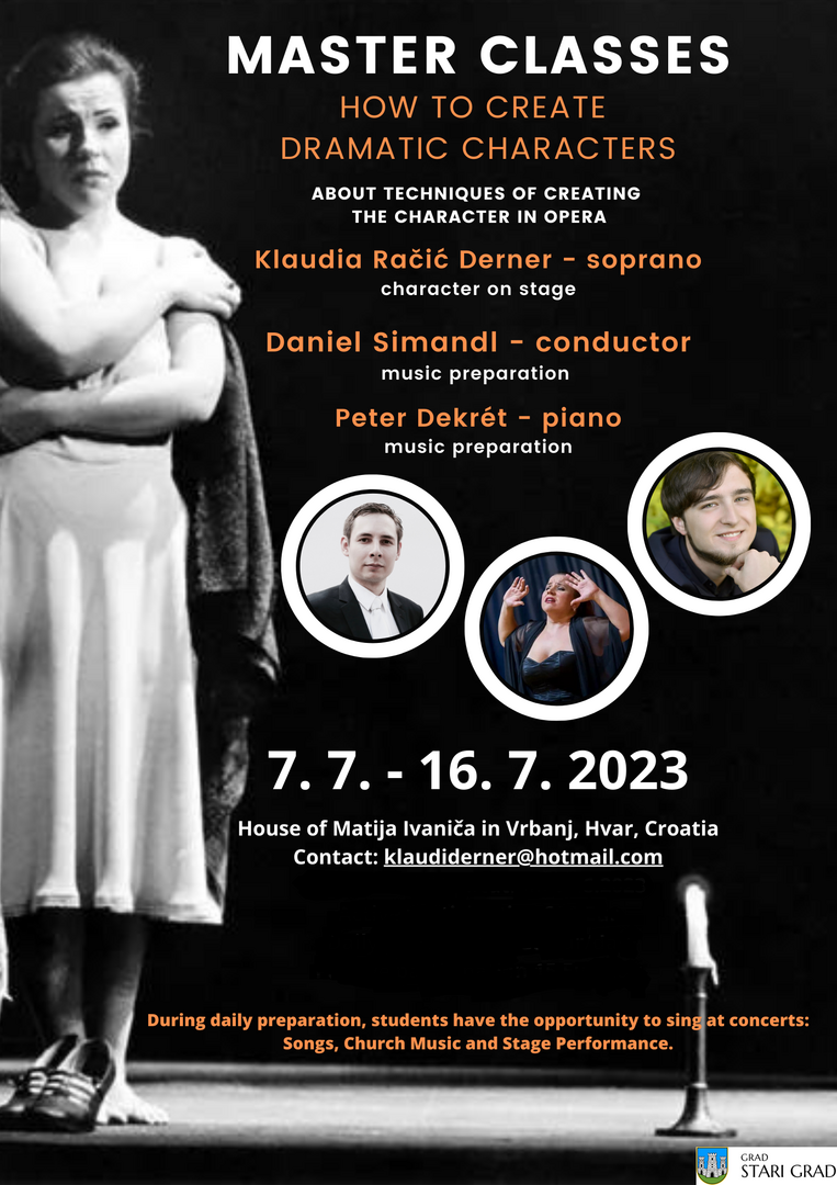 MASTER CLASSES - Vrbanj 7.7. - 16.7.2023. - Novosti | Stari Grad