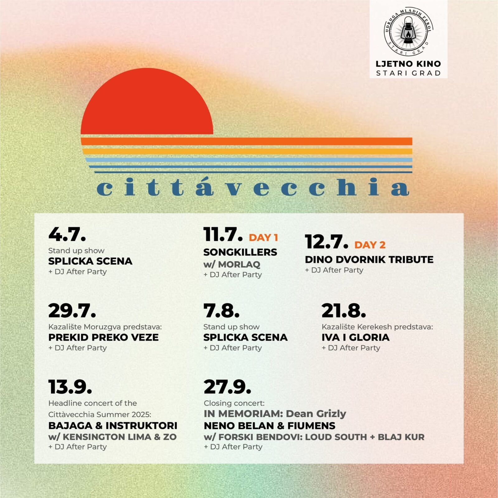 Cittàvecchia Summer 2025: Najbolji ljetni program u Starom Gradu ...
